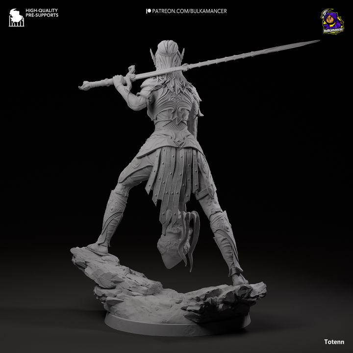 3D Printable Judgemental Warrior | 277mm by Bulkamancer Sculpts