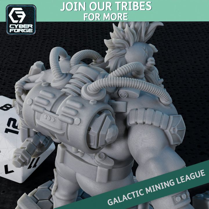 3D Printable Dwarves Galactic Mining Leagues Bundle Pack by Titan Forge Miniatures