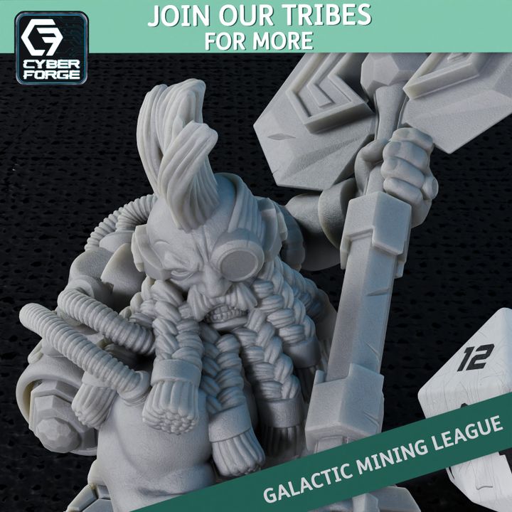 3D Printable Dwarves Galactic Mining Leagues Bundle Pack by Titan Forge Miniatures