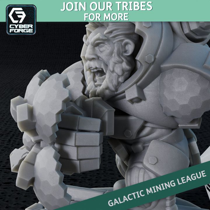 3D Printable Dwarves Galactic Mining Leagues Bundle Pack by Titan Forge Miniatures