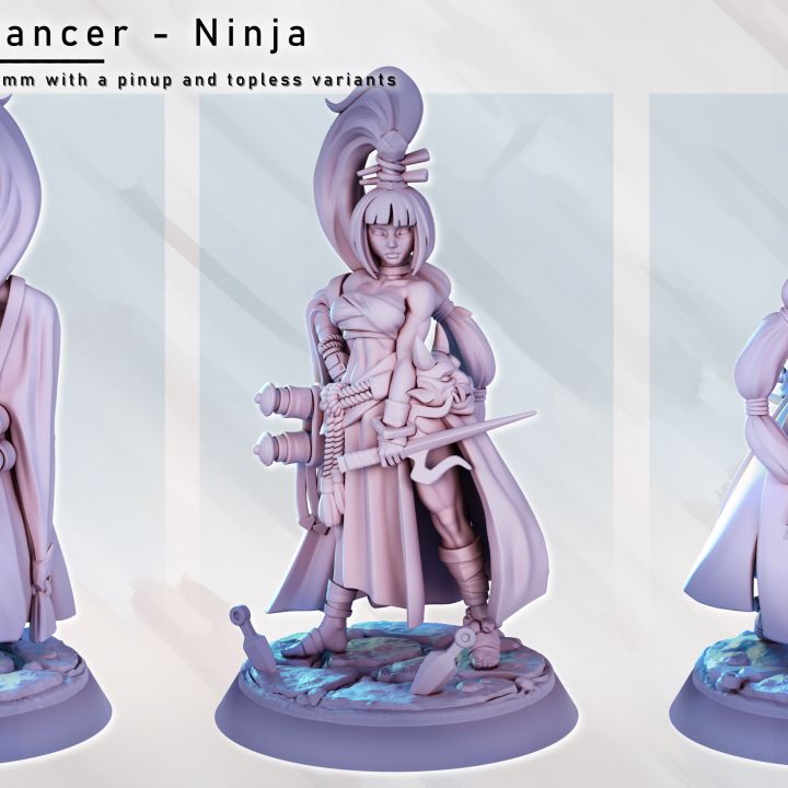 3D Printable Rin Shadowdancer - Ninja by Gaz Minis