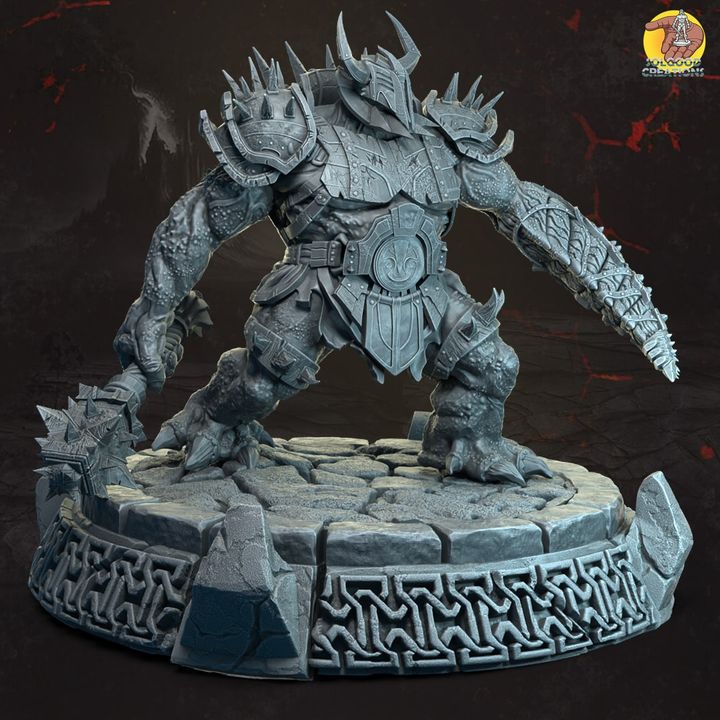 3D Printable The Pulverizer, Dralth Gladiator - pose 2 | Pre-Supported ...