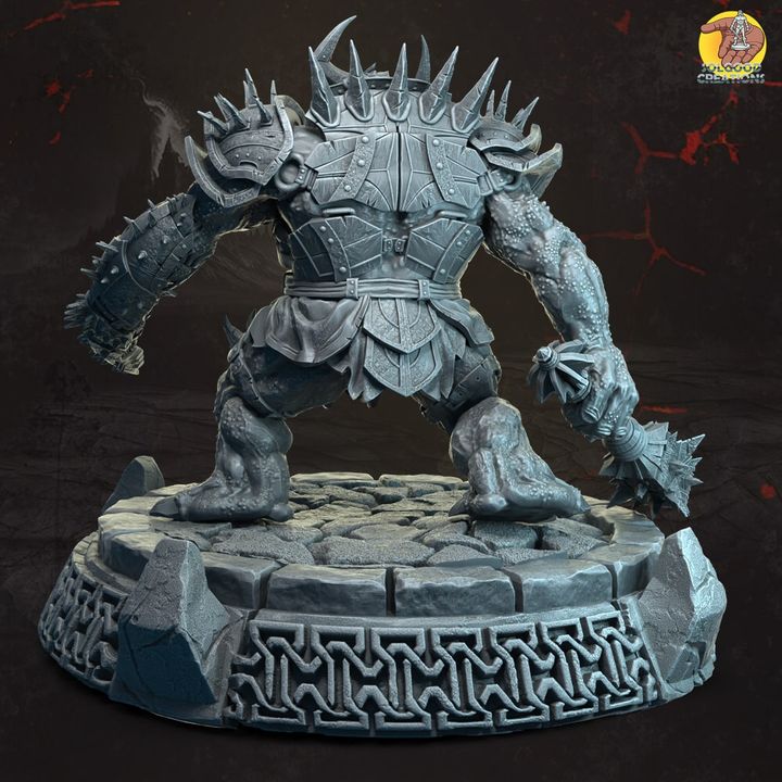 3D Printable The Pulverizer, Dralth Gladiator - pose 2 | Pre-Supported ...