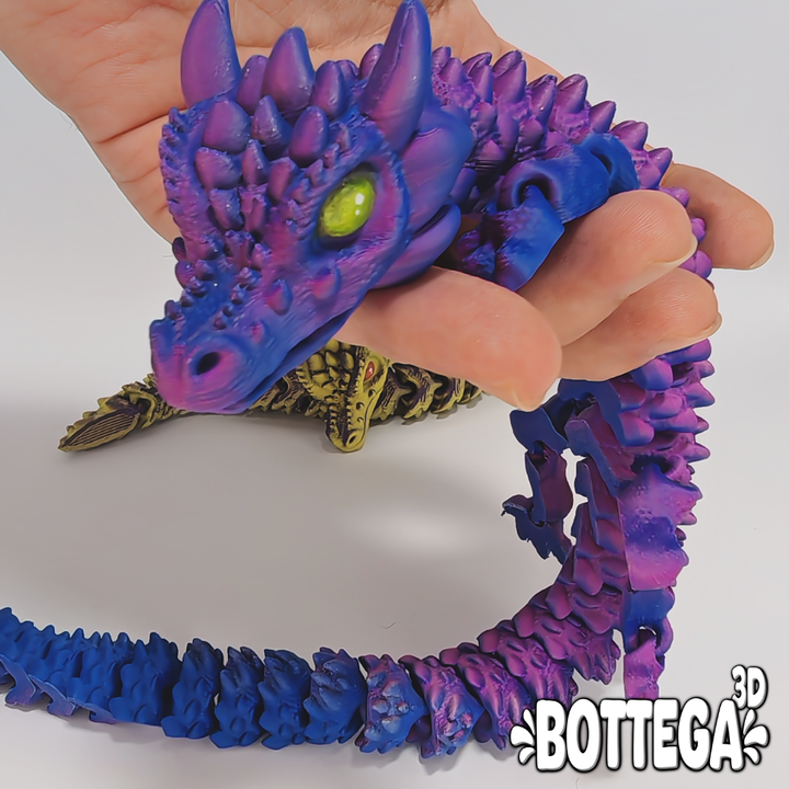 3D Printable Eldrin, Scale Dragon by NOZZLE NOOK