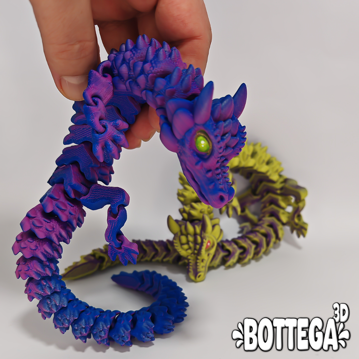 3D Printable Eldrin, Scale Dragon by NOZZLE NOOK