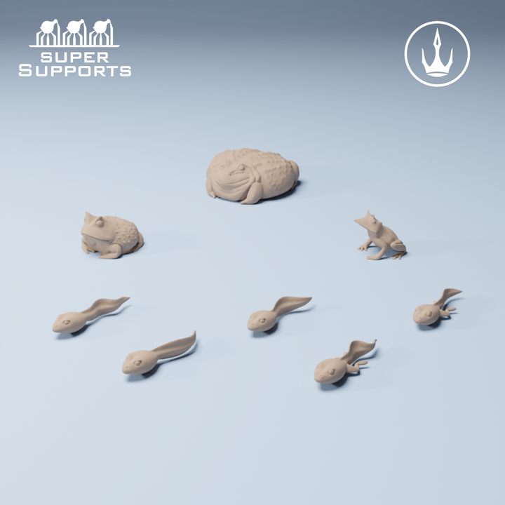 3D Printable Toads 2 by The King of Bits