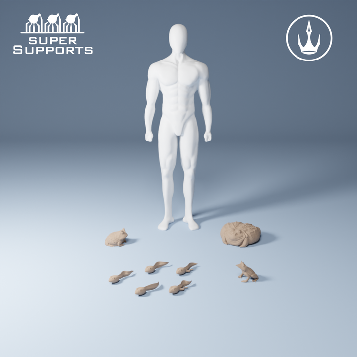 3D Printable Toads 2 by The King of Bits