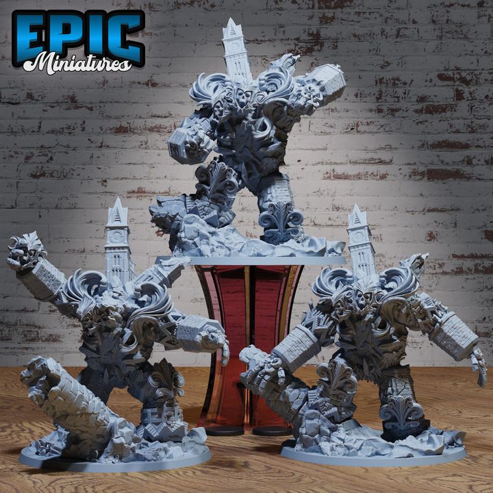 3D Printable Necro-Clock Death Golem Set / Magical Skeleton Creature ...