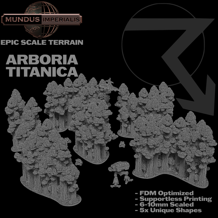 3D Printable Mundus Imperialis - Arboria Titanica, the Forest of Giant ...