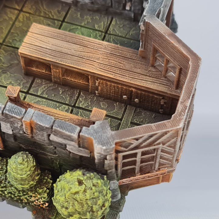 3D Printable Vendor's Abode - Medieval Town Set by Adrian