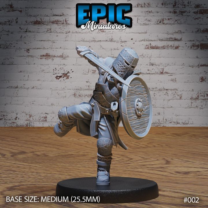 3D Printable Tavern NPC Knight / Human Warrior / Male Villager ...