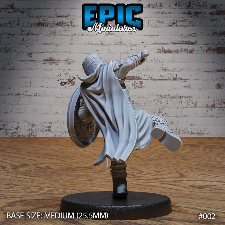 3D Printable Tavern NPC Knight / Human Warrior / Male Villager ...