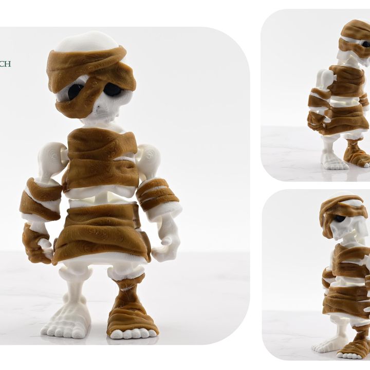 3D Printable Cobotech Articulated Skeleton Mummy by Cobotech - Fun ...