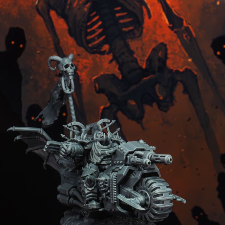 3D Printable Vampire rider (hero) by Immaterium God Miniatures