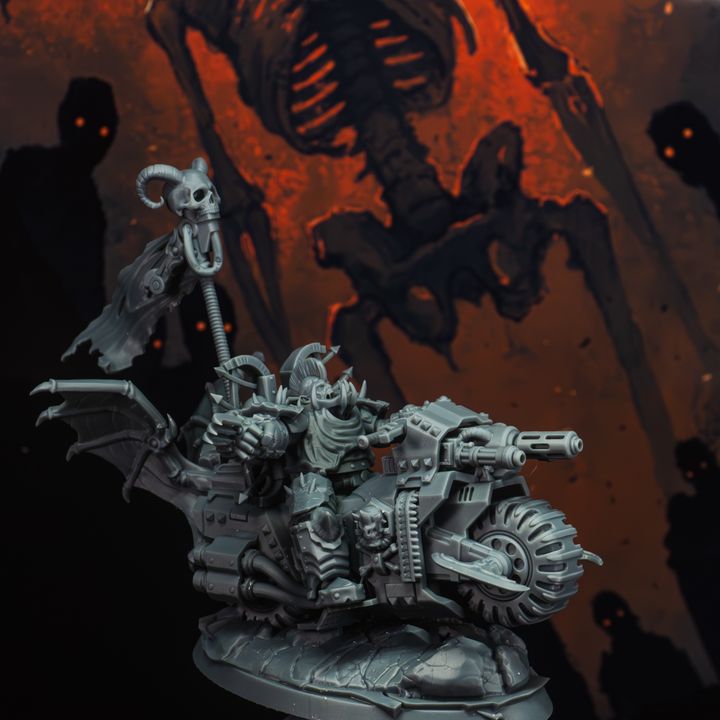 3D Printable Vampire rider (hero) by Immaterium God Miniatures