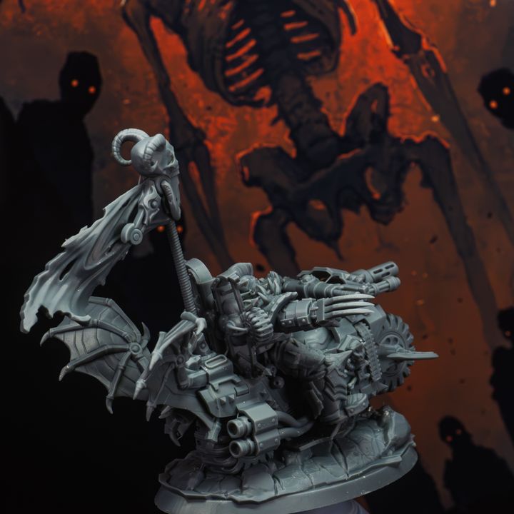 3D Printable Vampire rider (hero) by Immaterium God Miniatures