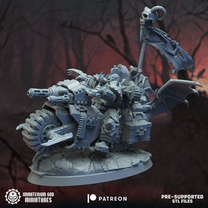 3D Printable Vampire rider (hero) by Immaterium God Miniatures