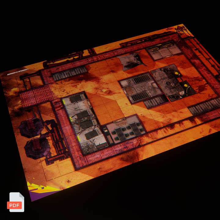 3D Printable Battle map A - S02E01 by Metal Quest