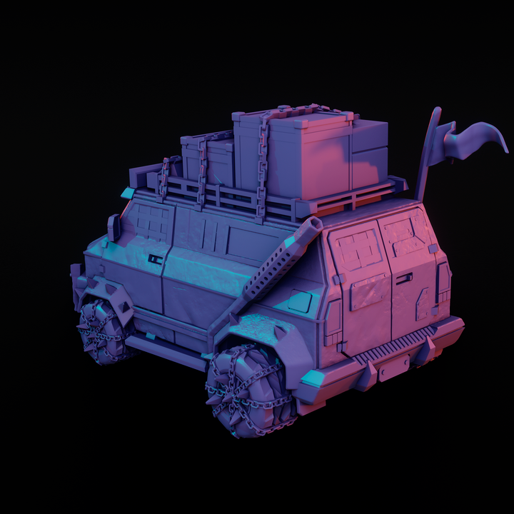 3D Printable Roadie (Band Vehicle) - S02E01 - 4x4 by Metal Quest