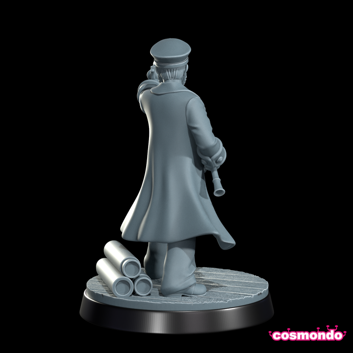 3D Printable The River Boat Pilot, Cthulhu investigator. by cosmondo