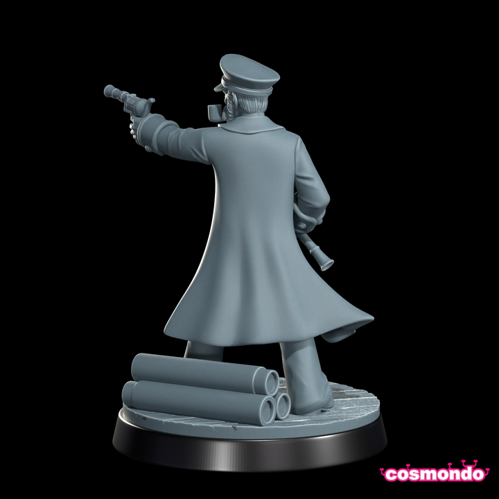 3D Printable The River Boat Pilot, Cthulhu investigator. by cosmondo