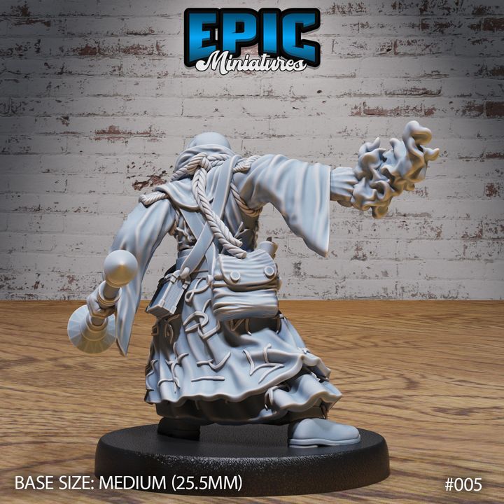 3D Printable Tavern NPC Set / Human Warrior / Male Villager / Humanoid ...