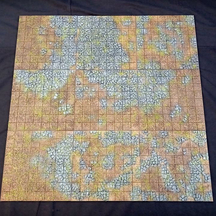 3D Printable Rough Stone Scatter Tiles - Core Tiles by Terrainify