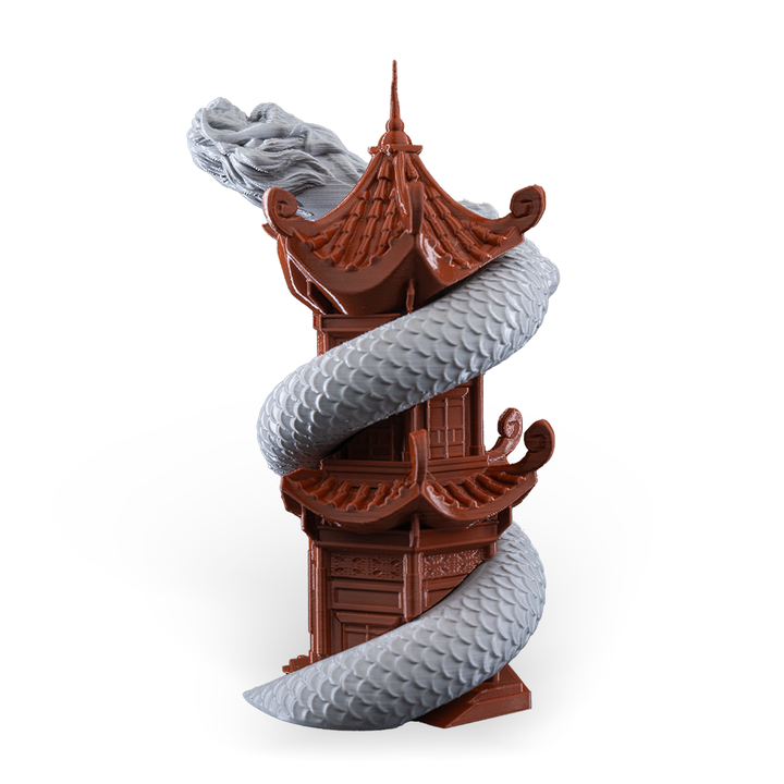 3D Printable Loong Swirl by Stlflix