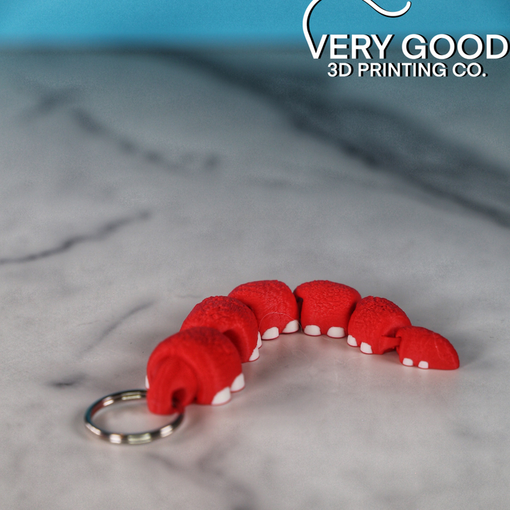 3D Printable Cute Octopus Flexi & Octopus Tentacle Keychain by Very ...