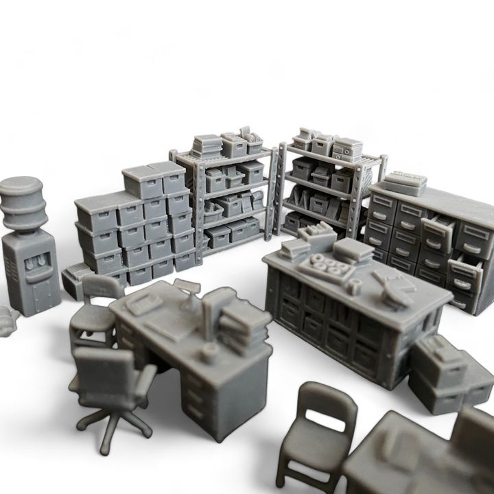 3D Printable Police Office by Tiny Furniture