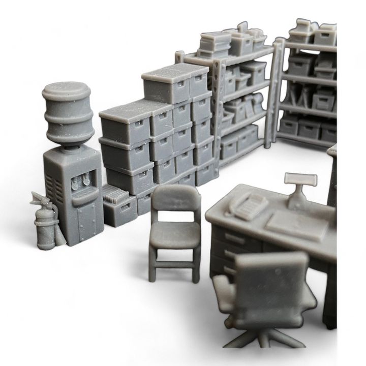 3D Printable Police Office by Tiny Furniture