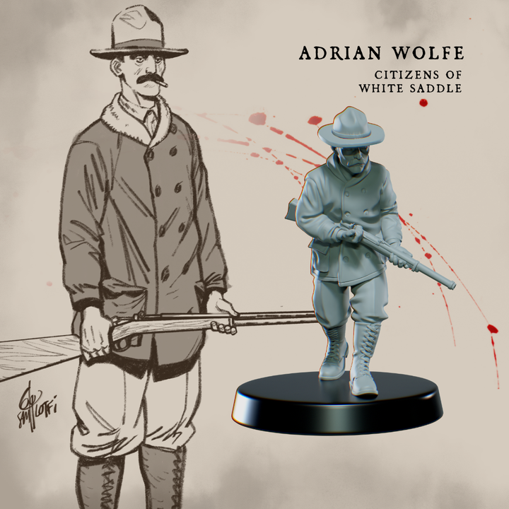 3D Printable Adrian Wolfe by ELECTI STUDIO