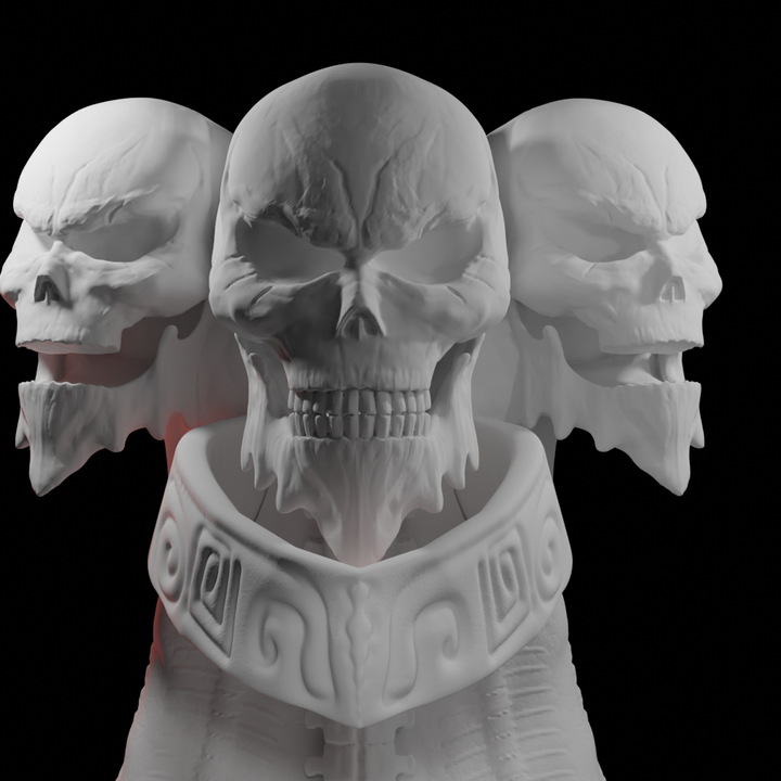 3D Printable Over lord sculpture by PELVIS