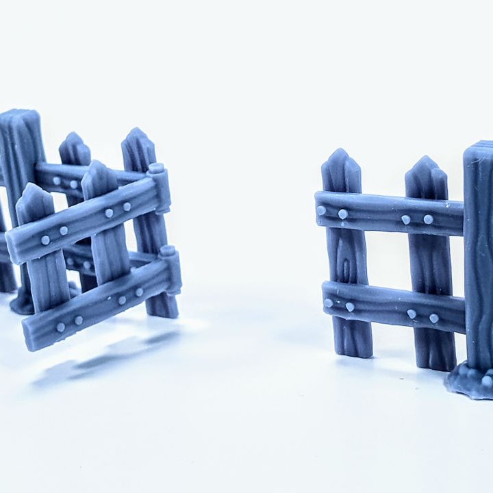 3D Printable Modular Garden Fence Set by Custom Miniature Maker