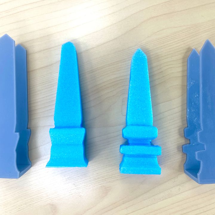 3D Printable Foam Obelisk Template (For use with Hot Wire) by Custom ...