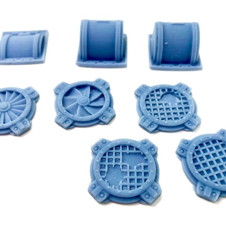 3D Printable Vent and Fan Panels by Custom Miniature Maker