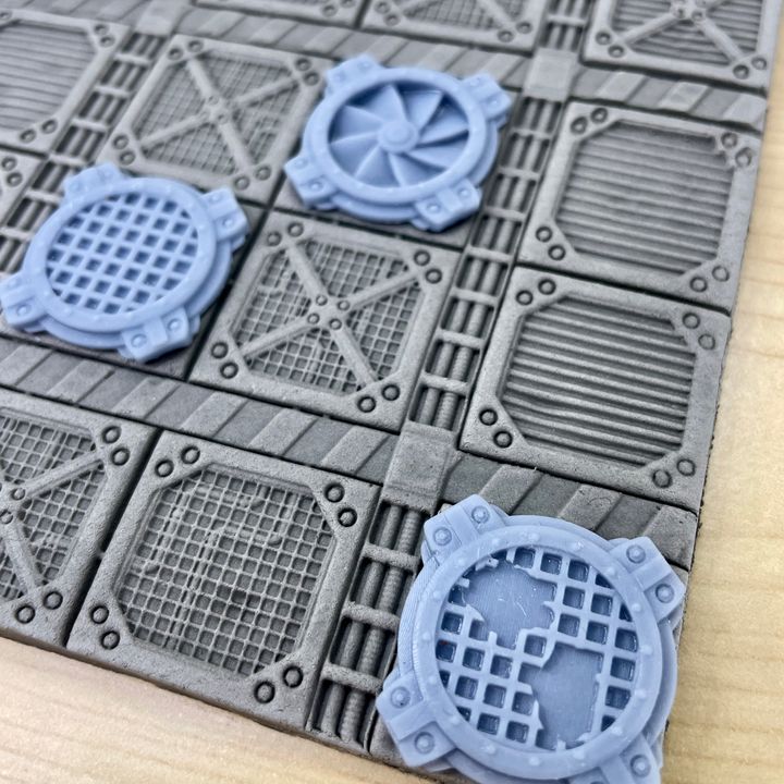 3D Printable Vent and Fan Panels by Custom Miniature Maker