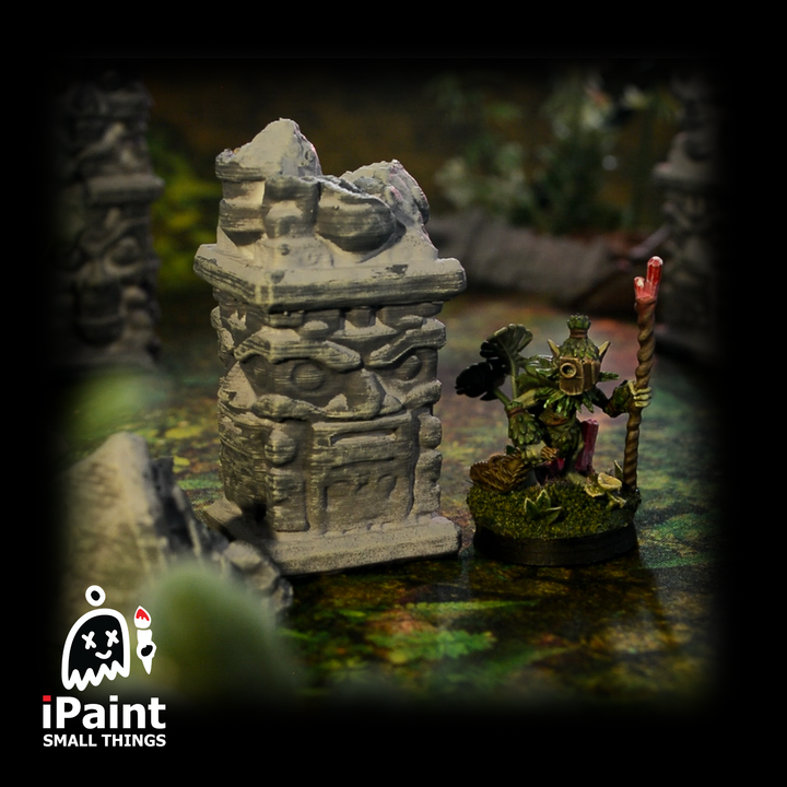 3D Print of Totem Guardian Pillar Set by iPaintSmallThings