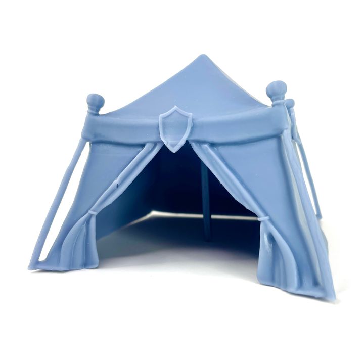3D Printable Tents of the War Council by Custom Miniature Maker