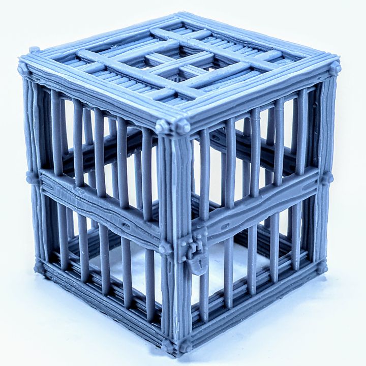 3D Printable Prisoner's Cage by Custom Miniature Maker