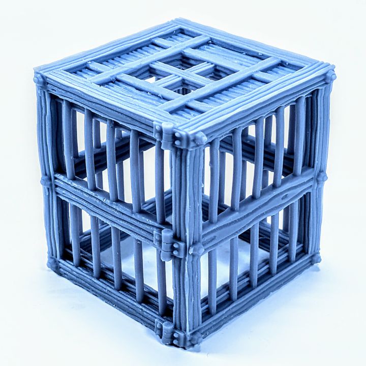 3D Printable Prisoner's Cage by Custom Miniature Maker
