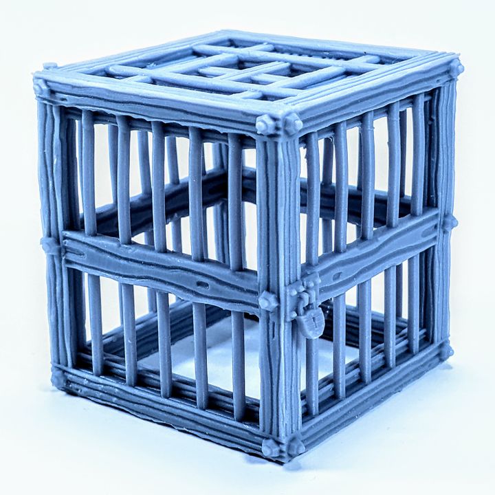 3D Printable Prisoner's Cage by Custom Miniature Maker