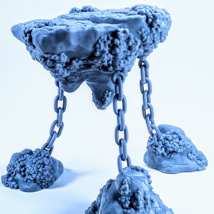 3D Printable Tethered Isle by Custom Miniature Maker