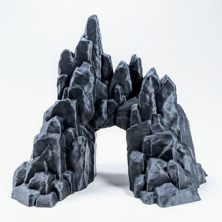 3D Printable Rock Formation Archway by Custom Miniature Maker