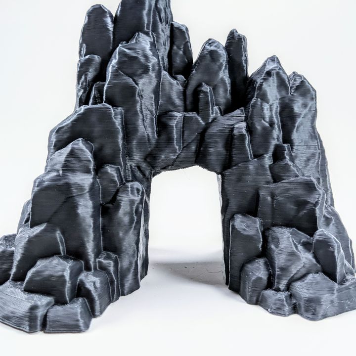 3D Printable Rock Formation Archway by Custom Miniature Maker