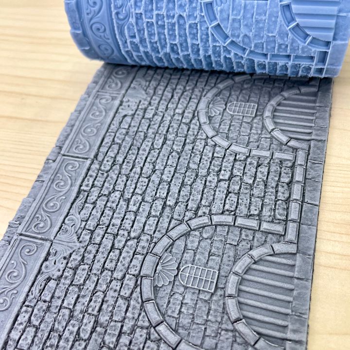 3D Printable Print N' Roll: Labyrinth of The Ripper (Texture Roller and ...