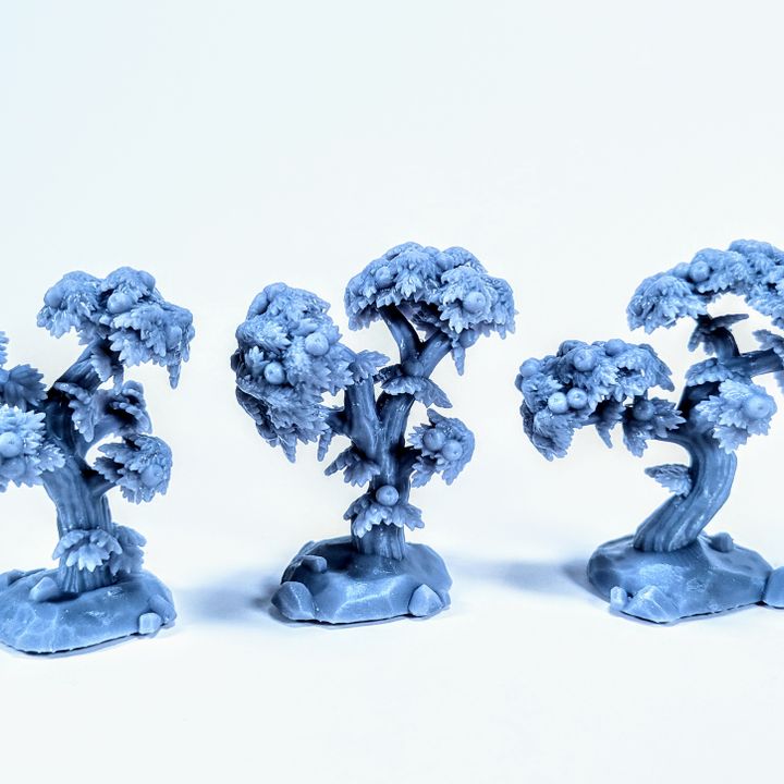 3D Printable Berry Shrub Set by Custom Miniature Maker