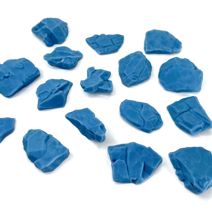 3D Printable Tactical Rocks (Basing Rocks) by Custom Miniature Maker