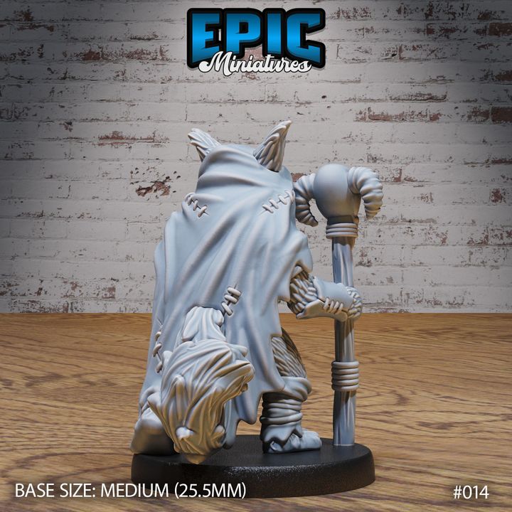 3D Printable Cat Tribe Warlock / Catfolk / Feline Warrior / Claw ...