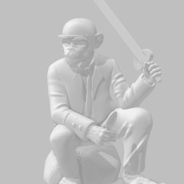 3D Printable Chimp by TX Terrain Express